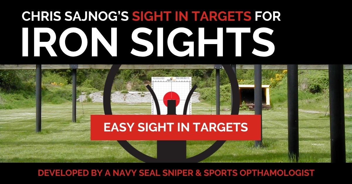 Iron Sights 25 Yard Sight In Targets